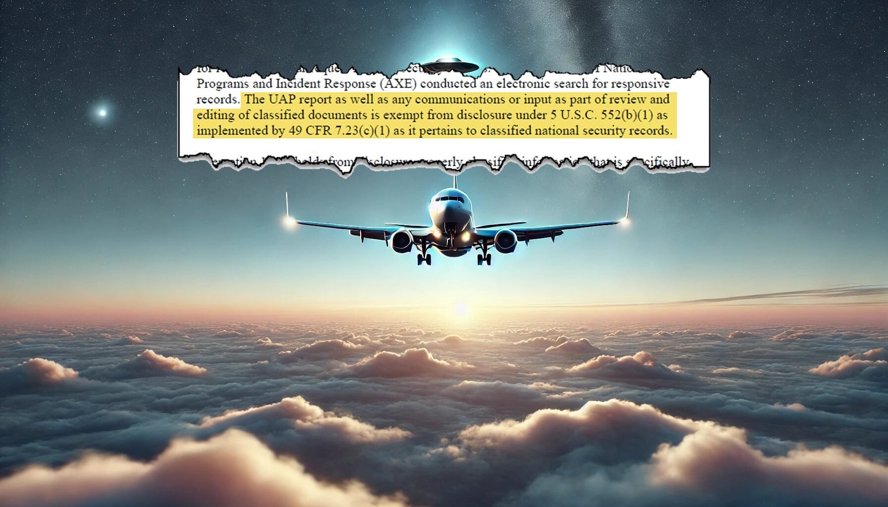 FAA Withholds UAP Communications Citing National Security Concerns ...