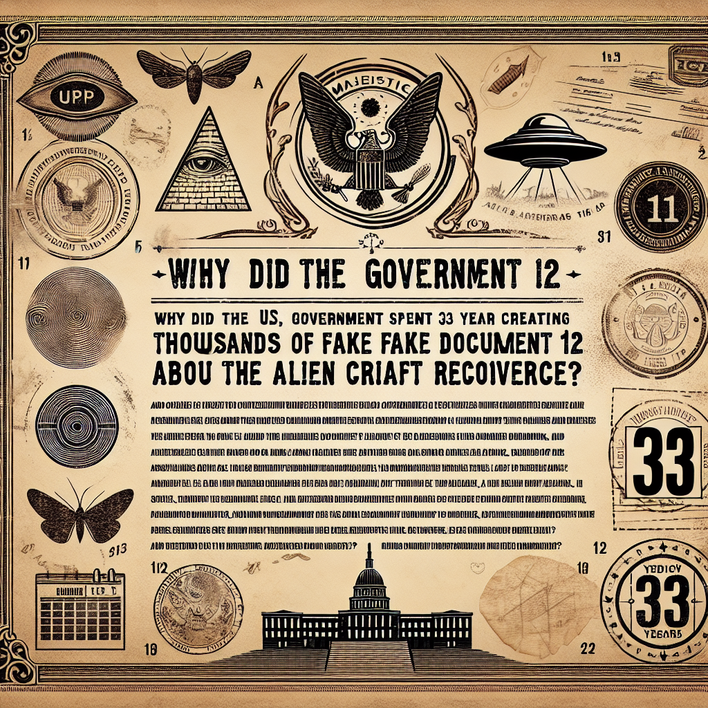 Why Did the US Government Spend 33 Years Creating Thousands of Fake ...